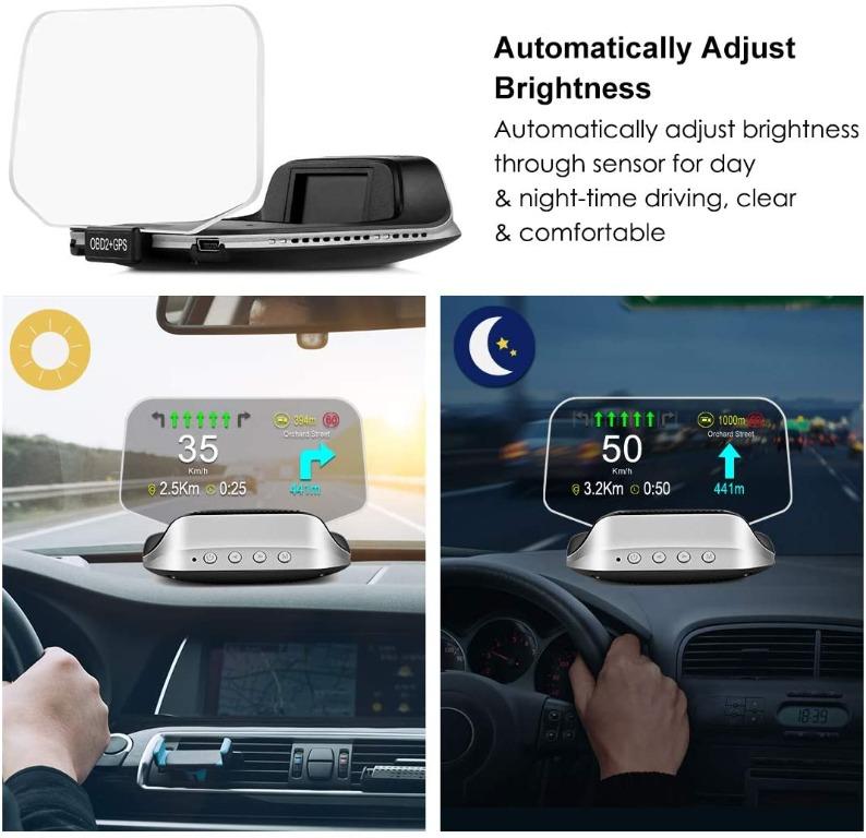 "Autopmall heads up display for cars navdy hud for car OBD2+GPS Dual ...