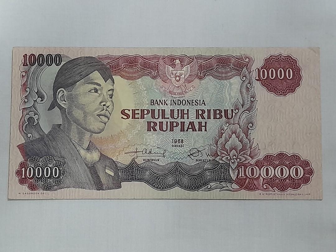 Bank Indonesia 10000 Sepuluh Ribu Rupiah 1968, Hobbies & Toys ...