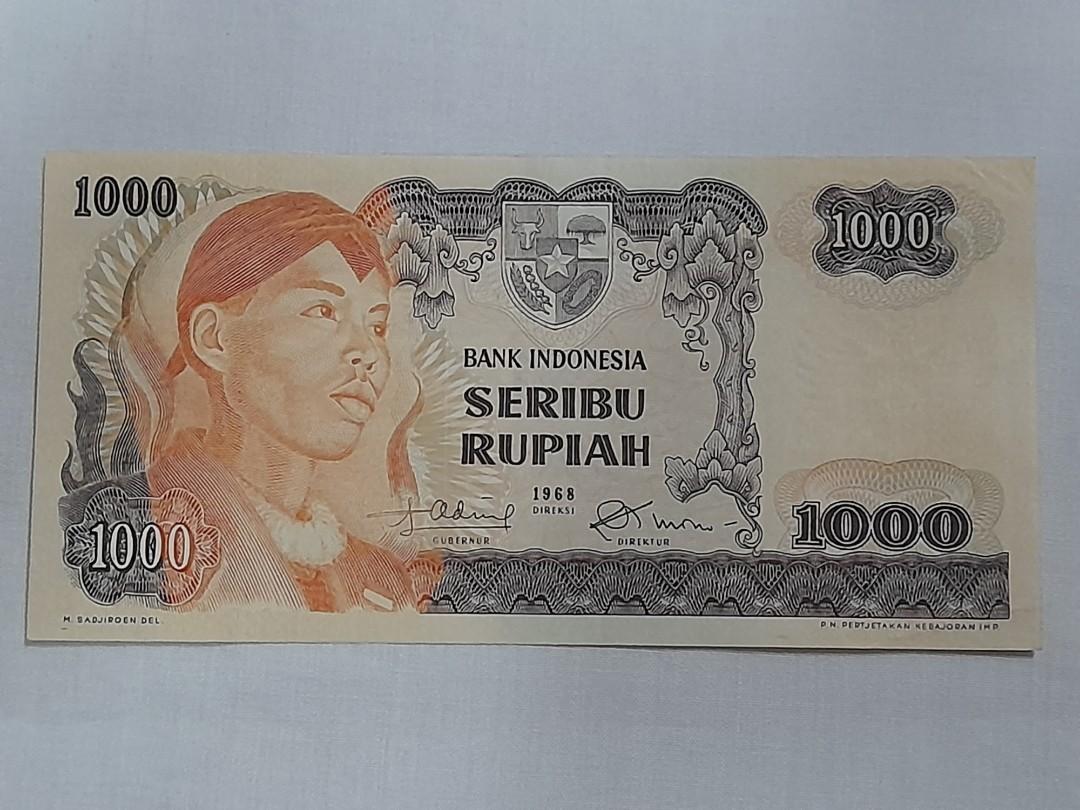 Bank Indonesia 1000 Seribu Rupiah 1968, Hobbies & Toys, Memorabilia ...