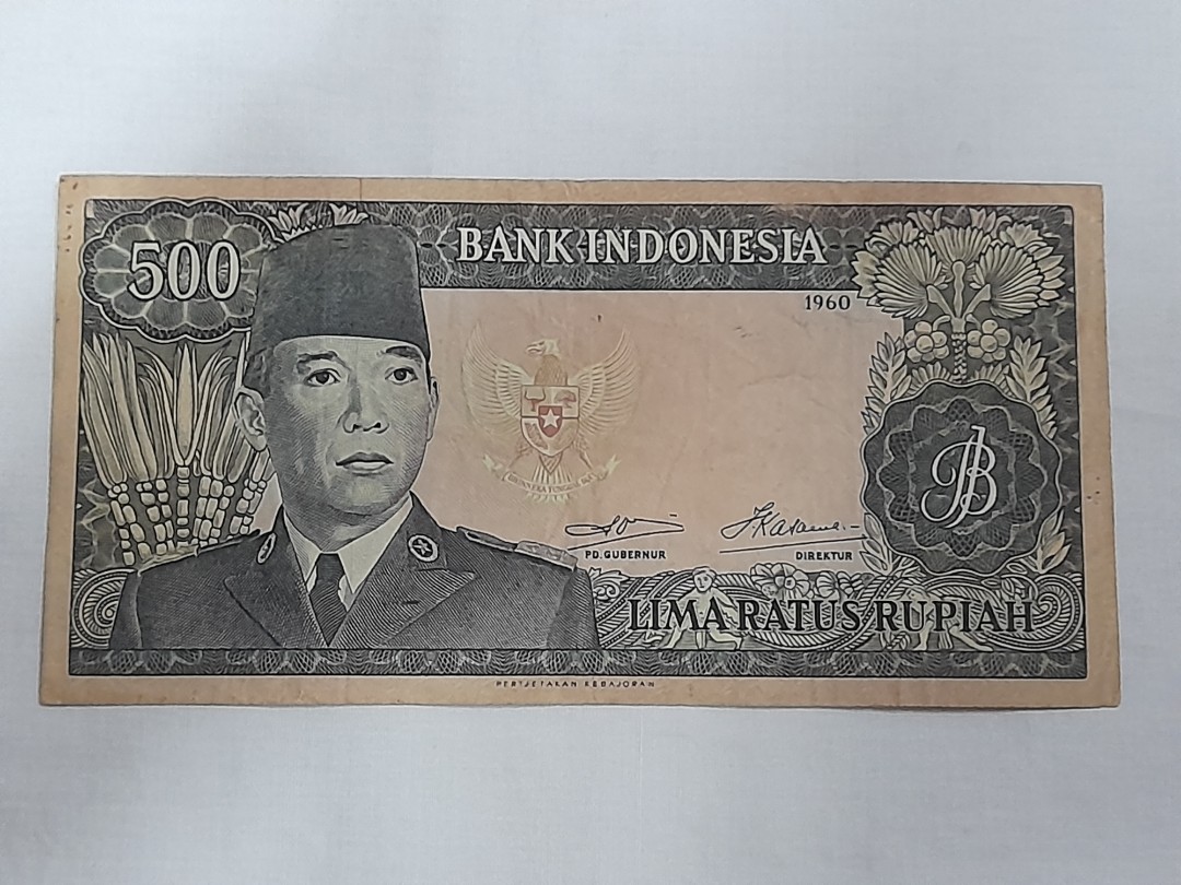 Bank Indonesia 500 Lima Ratus Rupiah 1960, Hobbies & Toys, Memorabilia ...