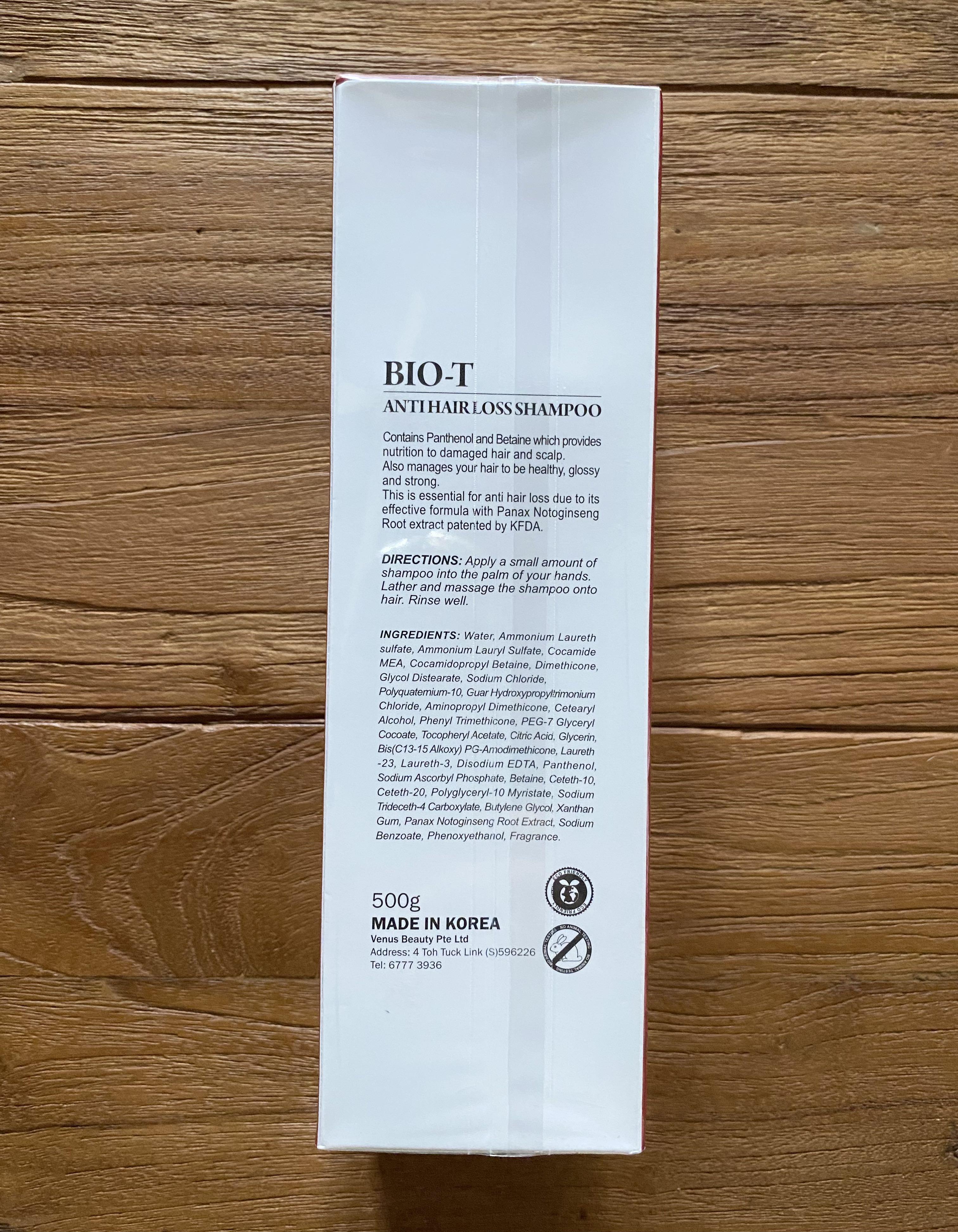 Bio-T Anti-Hair Loss Shampoo, Beauty & Personal Care, Hair on Carousell