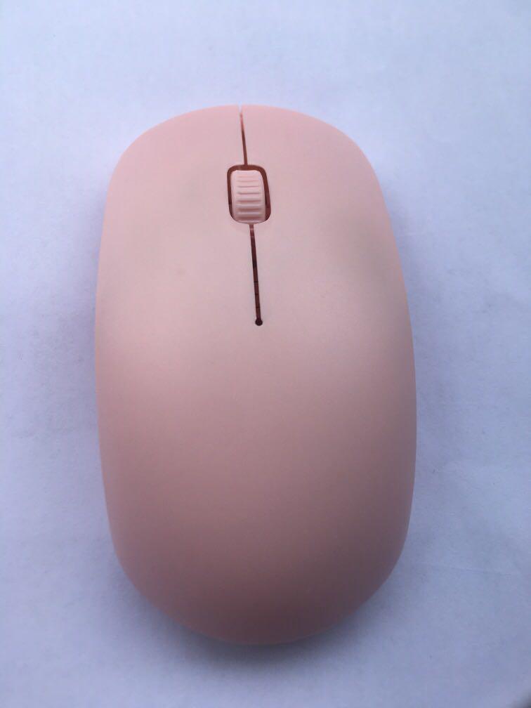 Silent Bluetooth mouse no USB in pastel pink, Computers & Tech, Parts ...
