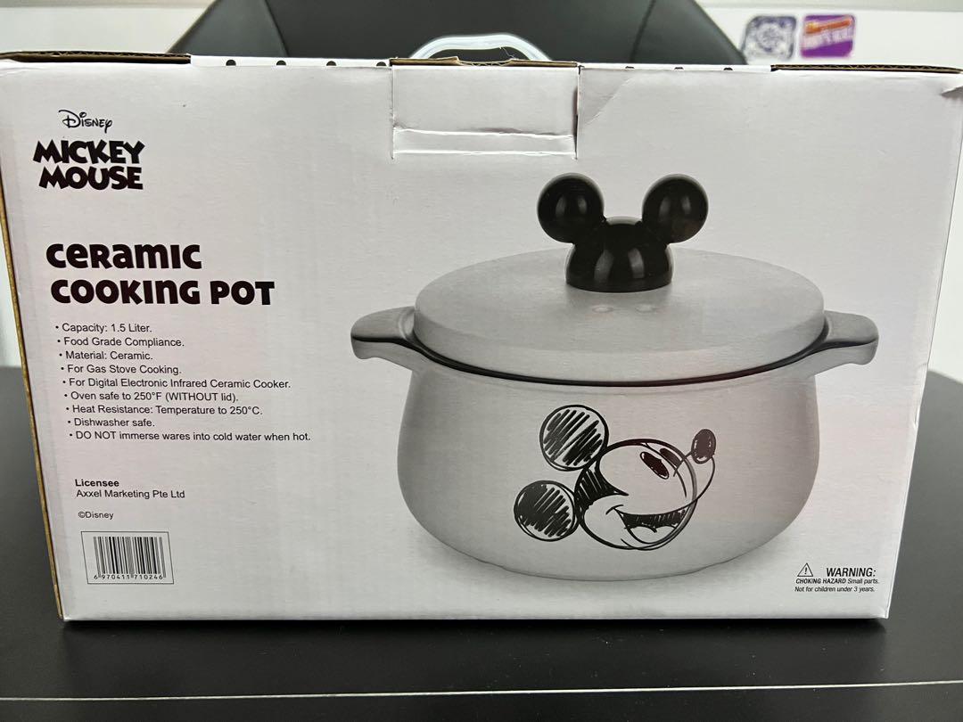 BNIB Mickey Mouse Ceramic Cooking Pot, Furniture & Home Living ...