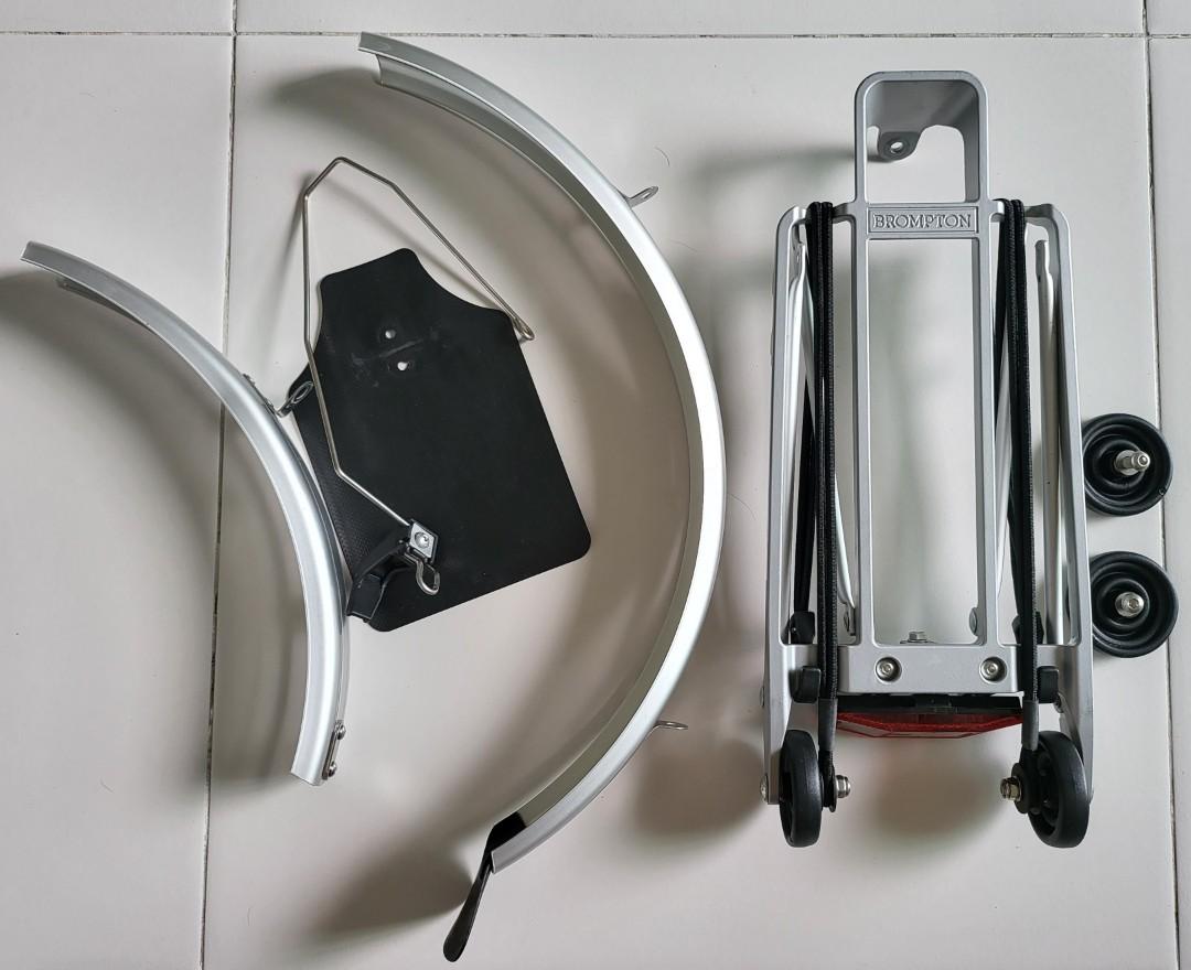 Brompton Rear Rack Set & Front Fender Set (Used), Sports Equipment ...