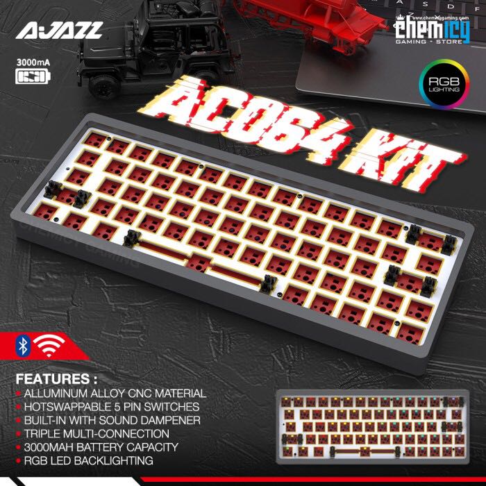 [BUDGET] ACO64 Aluminium Custom Keyboard Kit, Computers & Tech, Parts ...
