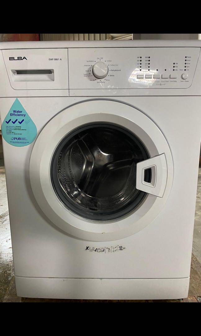 ELBA 6KG front load washer 800RPM, TV & Home Appliances, Washing ...