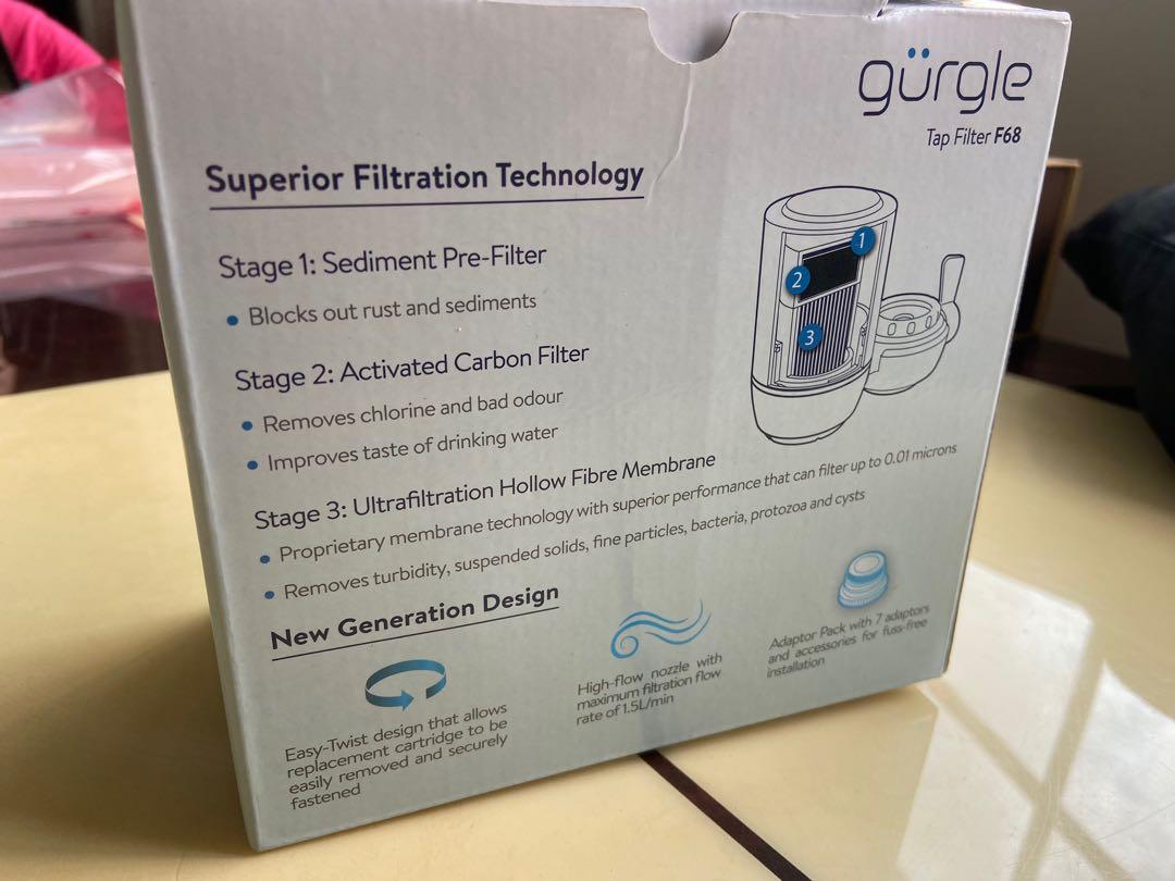 ELO living gurgle tap filter F68, Furniture & Home Living, Bathroom ...