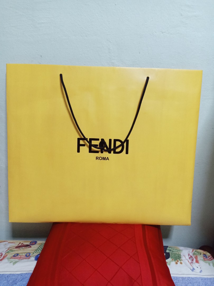 Fendi big paper bag, Luxury, Accessories on Carousell