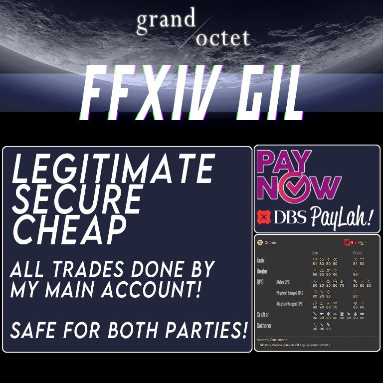 FFXIV FF14 GIL FINAL FANTASY XIV, Video Gaming, Gaming Accessories ...