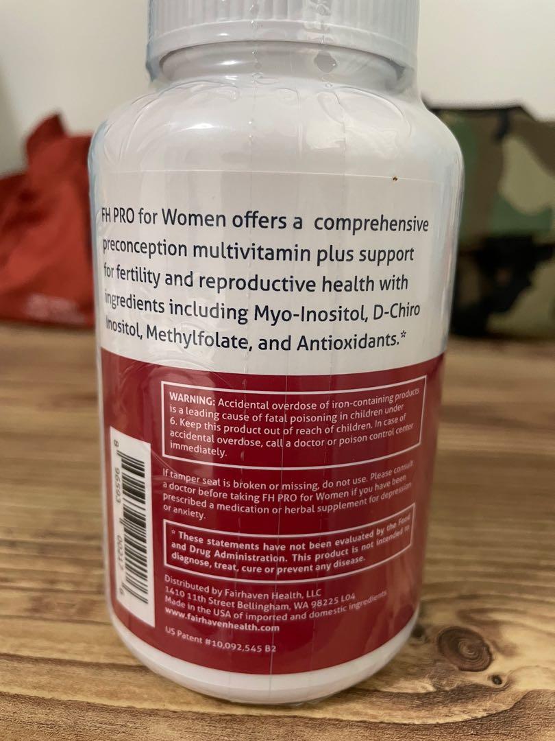 Fh Pro For Women Clinical Grade Fertility Supplement 180 Capsules