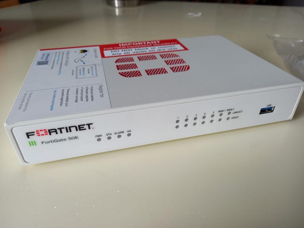 Fortinet Fortigate 50E firewall (very new condition), Computers & Tech ...