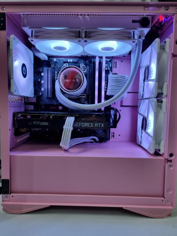 [FREE DELIVERY] PINK POWER CUSTOM PINK GAMING PC RTX 3060 + RYZEN 5 ...