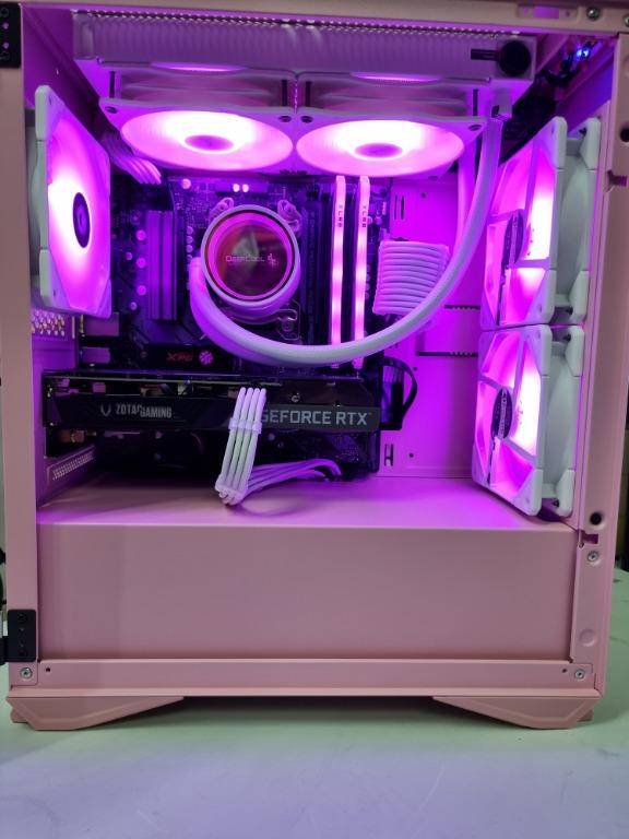 [FREE DELIVERY] PINK POWER CUSTOM PINK GAMING PC RTX 3060 + RYZEN 5 ...