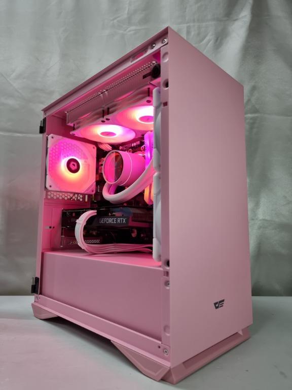 [FREE DELIVERY] PINK POWER CUSTOM PINK GAMING PC RTX 3060 + RYZEN 5 ...
