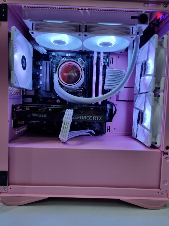 [FREE DELIVERY] PINK POWER CUSTOM PINK GAMING PC RTX 3060 + RYZEN 5 ...