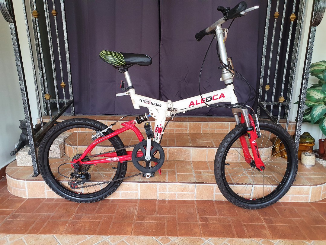 Full suspension Aleoca folding bike, Sports Equipment, Bicycles & Parts ...
