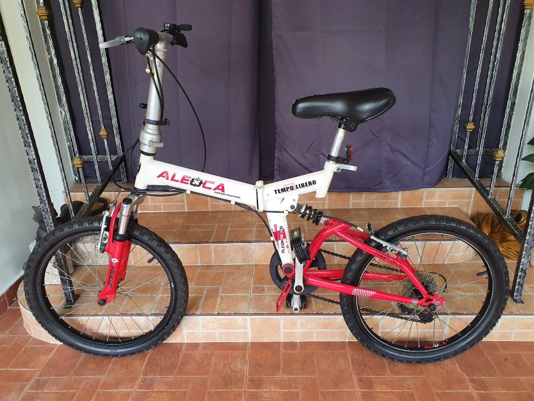 Full suspension Aleoca folding bike, Sports Equipment, Bicycles & Parts ...