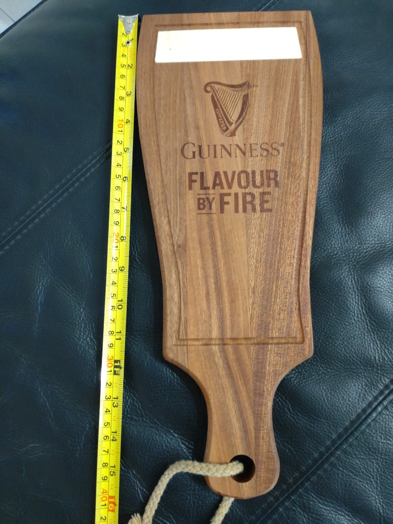 Guinness Wooden Platter Board, Everything Else on Carousell