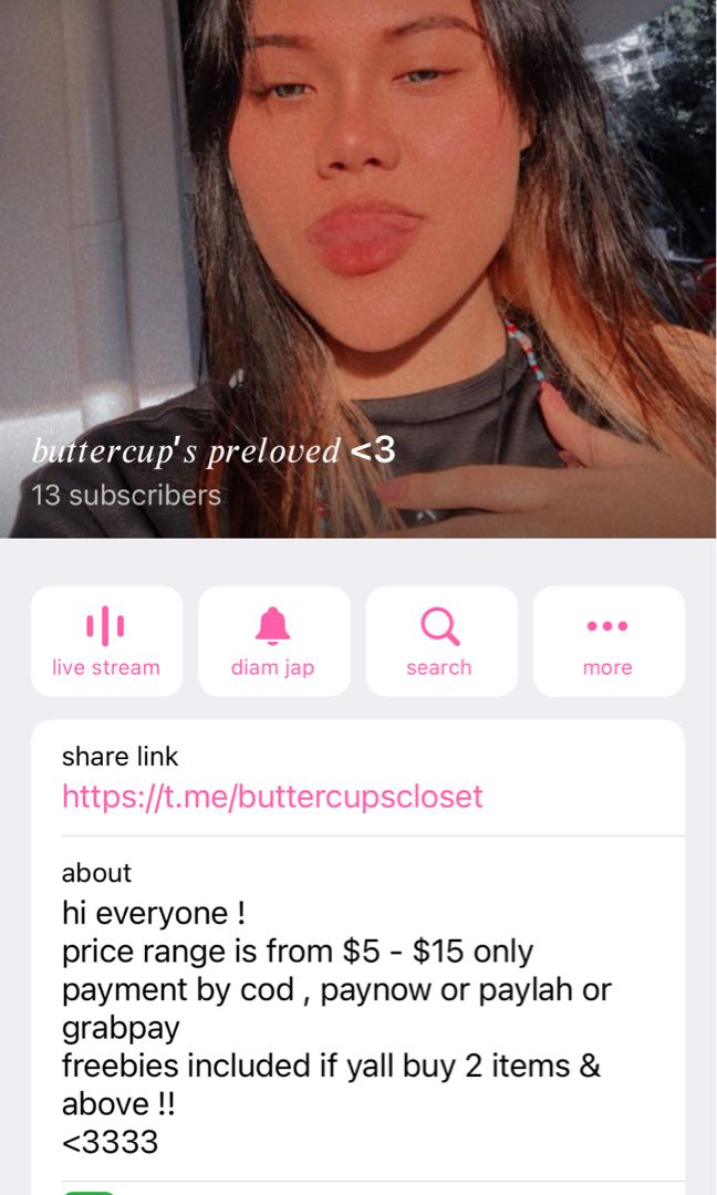 join my tele channel, Announcements on Carousell