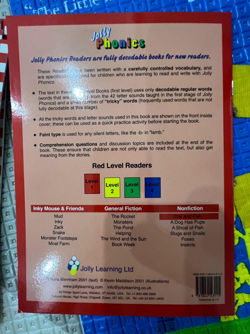 Jolly Phonics Red Level Readers, Hobbies & Toys, Books & Magazines ...