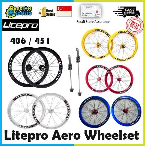 Litepro Folding TXB Aero Disc Hub 20 Inch 406/451 21/24 Spokes Wheel ...