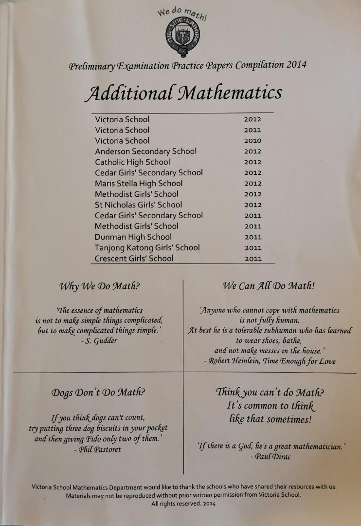 Math prelim examination practice papers compilation, Hobbies & Toys ... Math prelim examination practice papers compilation, Hobbies & Toys ...