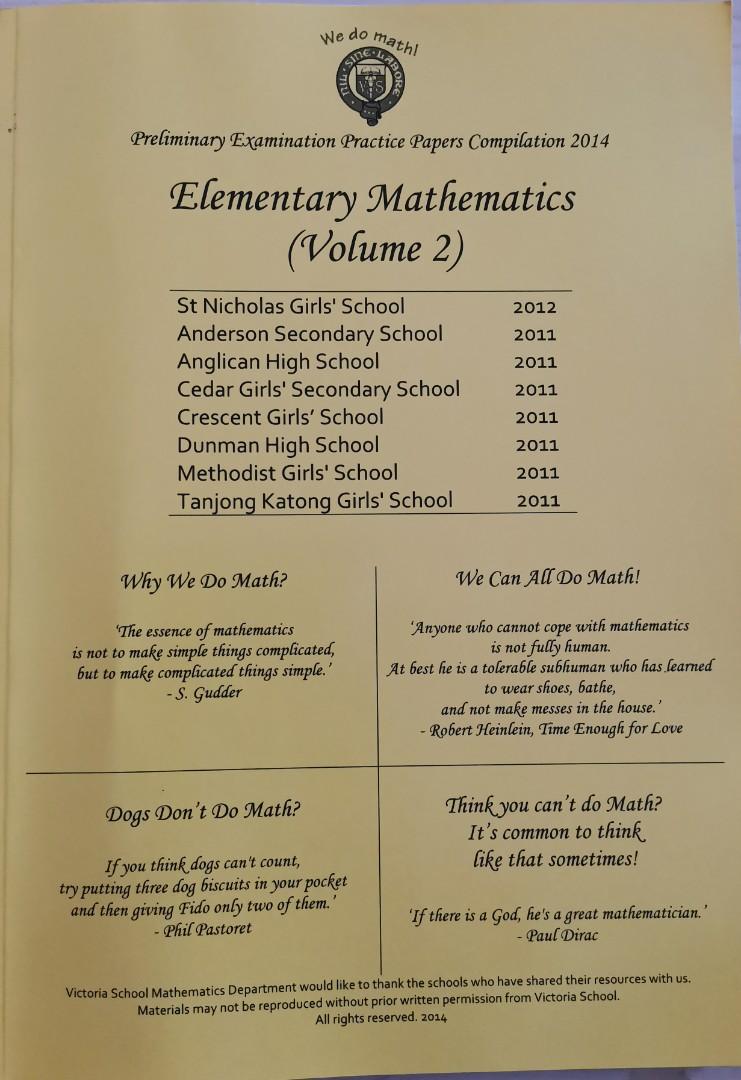 Math prelim examination practice papers compilation, Hobbies & Toys ... Math prelim examination practice papers compilation, Hobbies & Toys ...