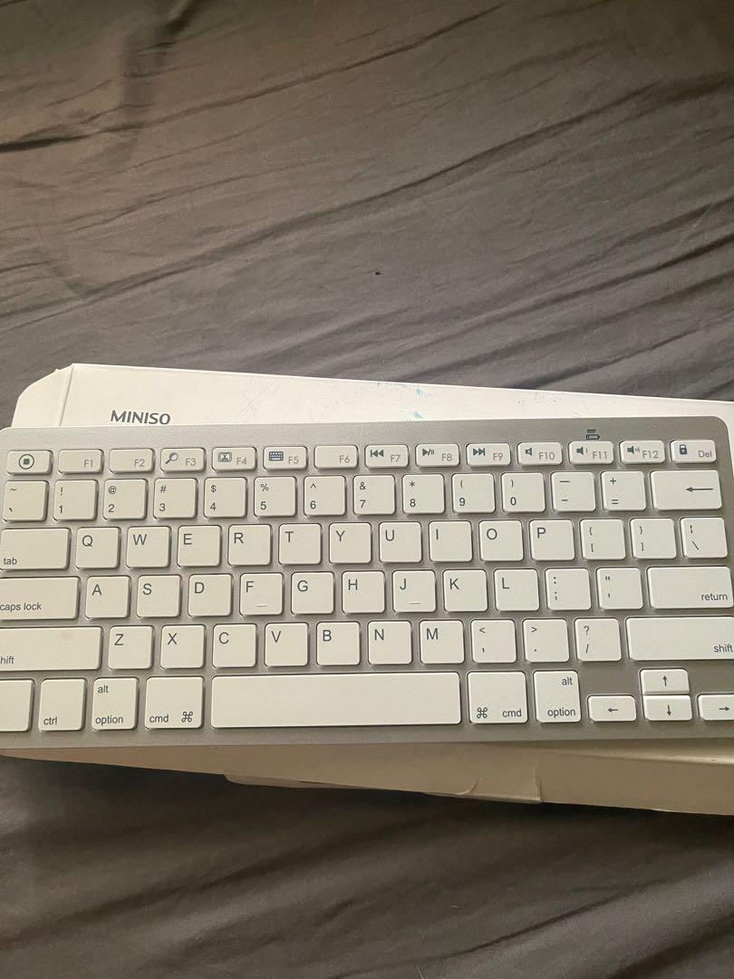Miniso bluetooth keyboard, Computers & Tech, Parts & Accessories ...