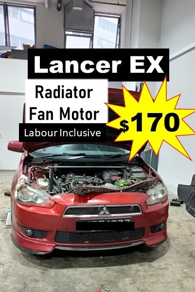 Mitsubishi Lancer EX Radiator Fan Motor Replacement, Car Accessories ...