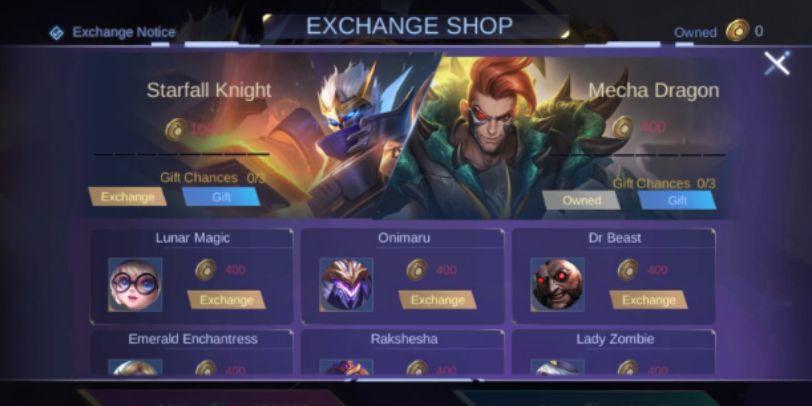 MLBB Granger StarFall Knight Legend Skin / Claude Mecha Dragon Limited ...