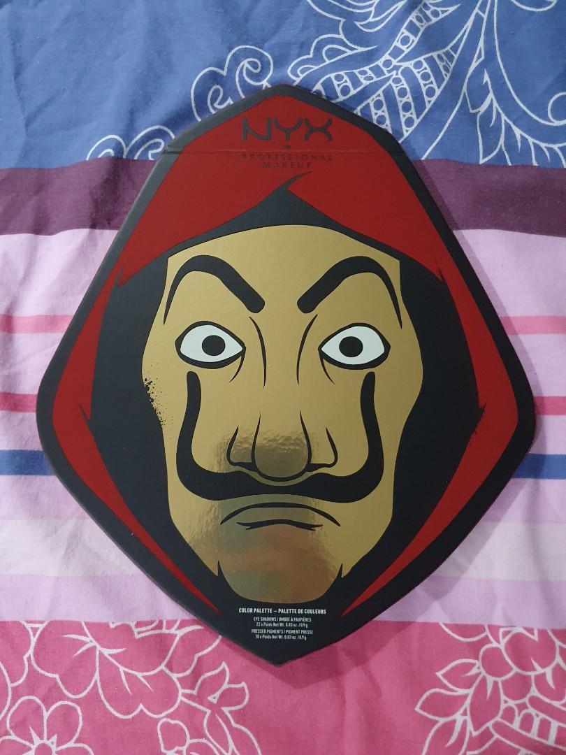 NYX x Money Heist Mask Color Palette, Beauty & Personal Care, Face ...