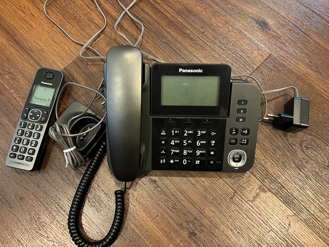 Panasonic Home Desk Phone and Cordless Phone combo, TV & Home ...