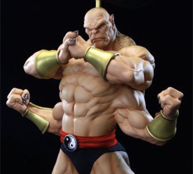 PCS Mortal Kombat goro 1/4 scale pop culture shock statue, Hobbies ...