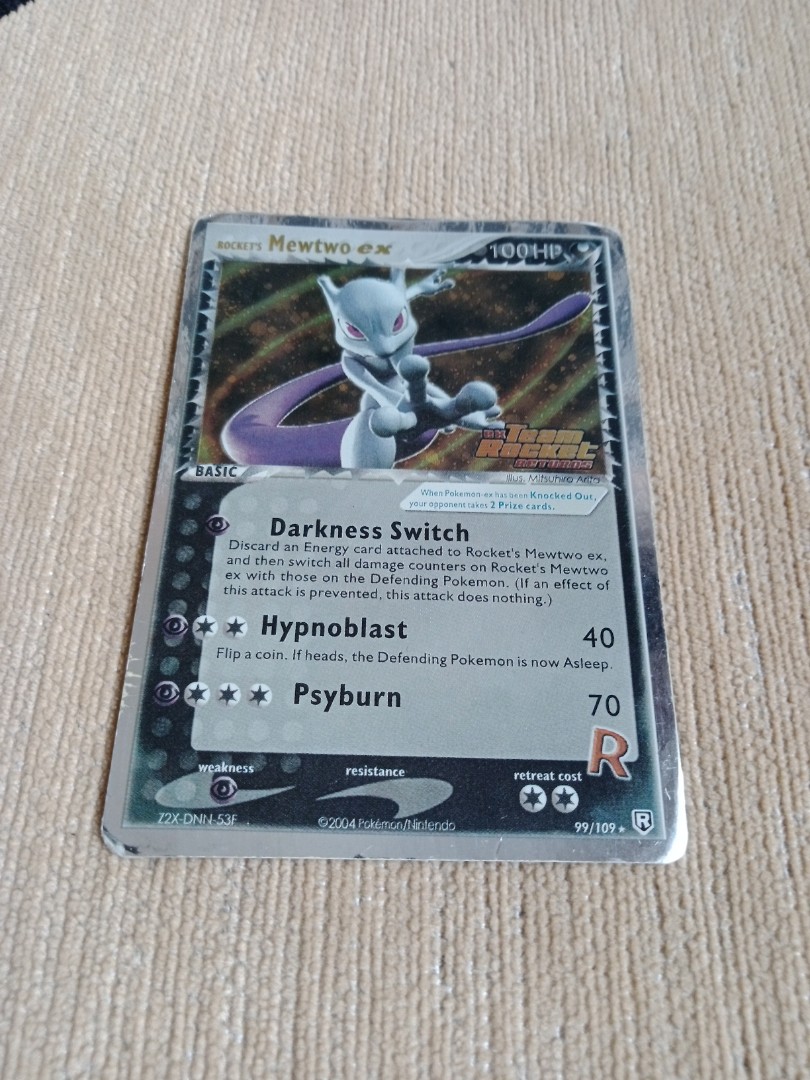 Pokemon card "Rocket's Mewtwo ex" (first edition), Hobbies & Toys, Toys ...