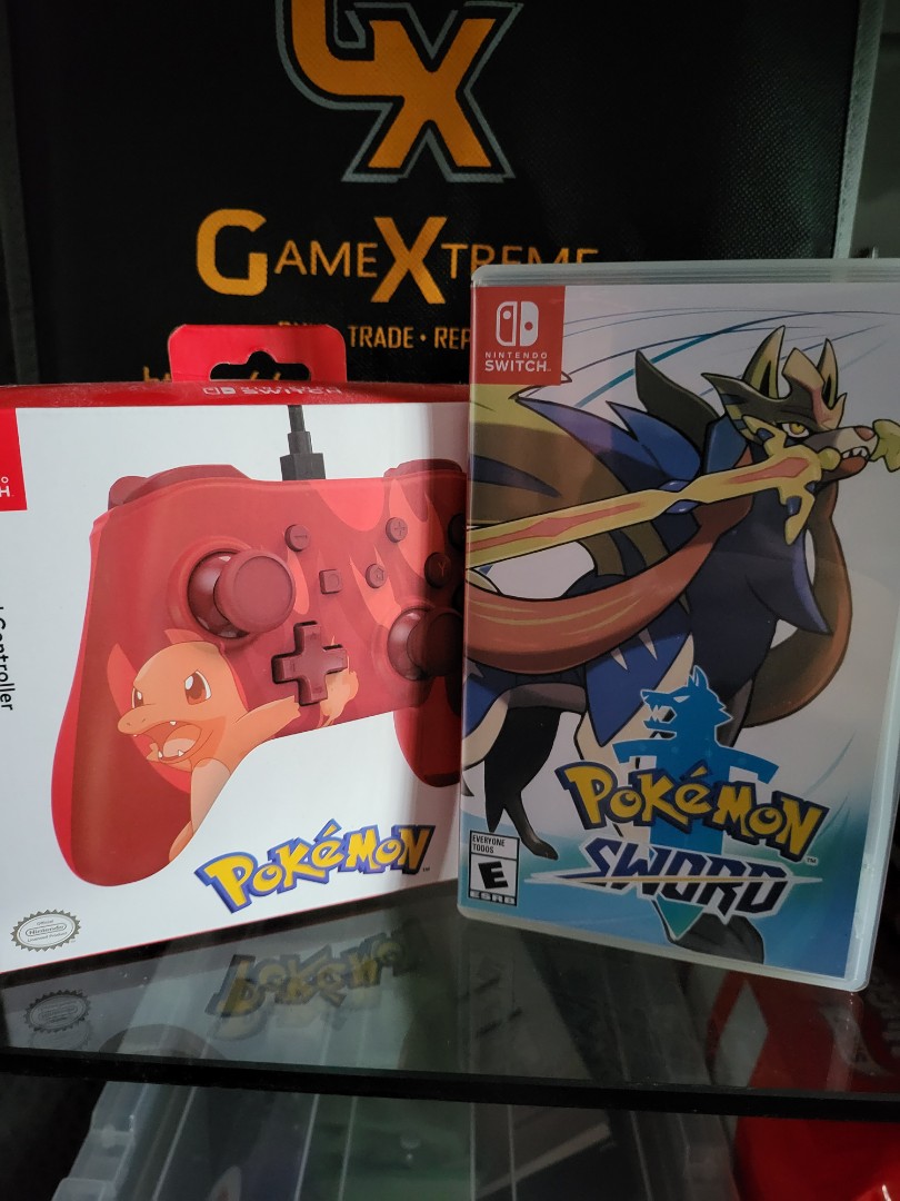 Pokemon Sword and pokemon wired controller, Video Gaming, Video Games ...