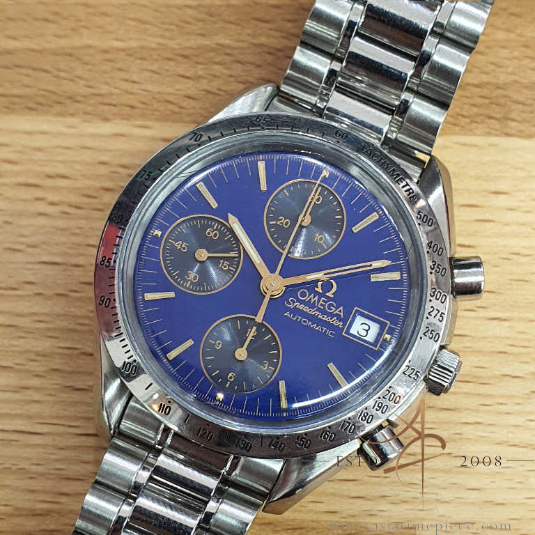 Rare Omega Speedmaster Blue Japan Market Exclusive Chronograph Ref ...