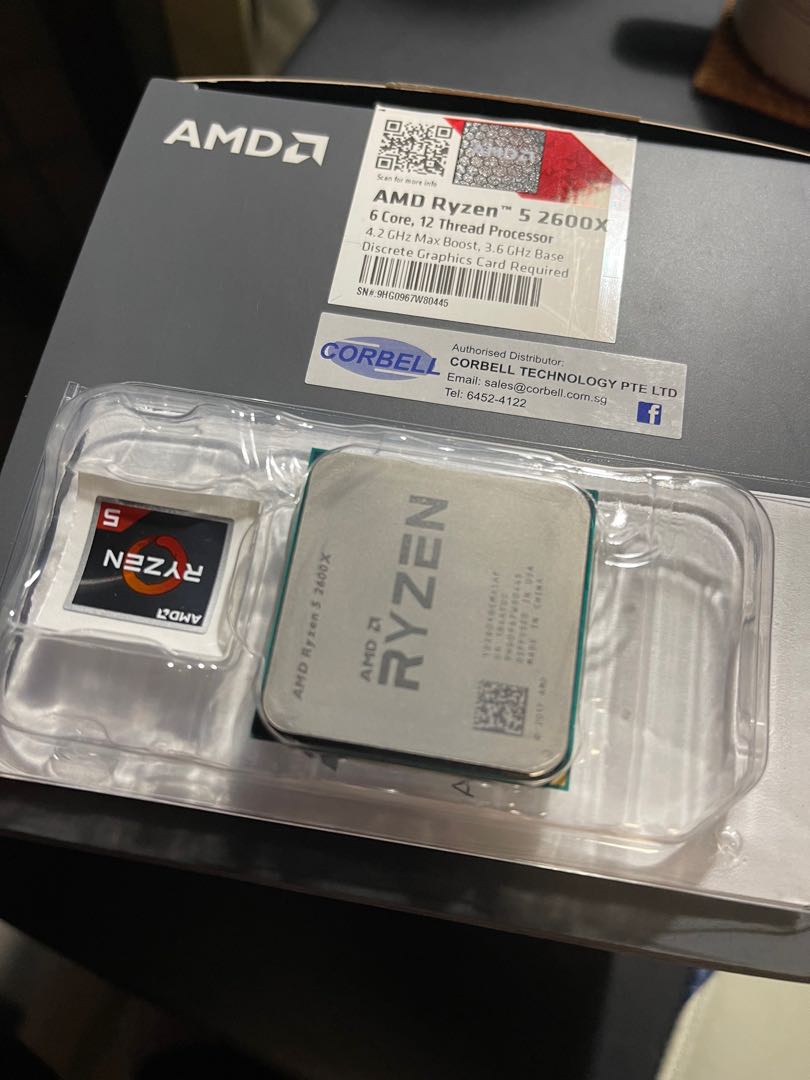 Ryzen 2600x CPU, Computers & Tech, Parts & Accessories, Computer Parts ...