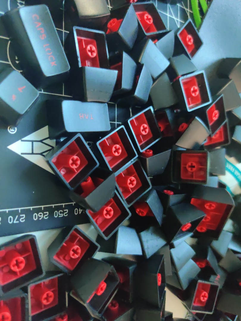 SA Red on Black keycaps, Computers & Tech, Parts & Accessories ...