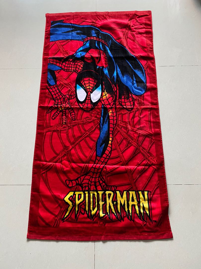 Spiderman Bath towel 120x60cm, Furniture & Home Living, Bedding ...