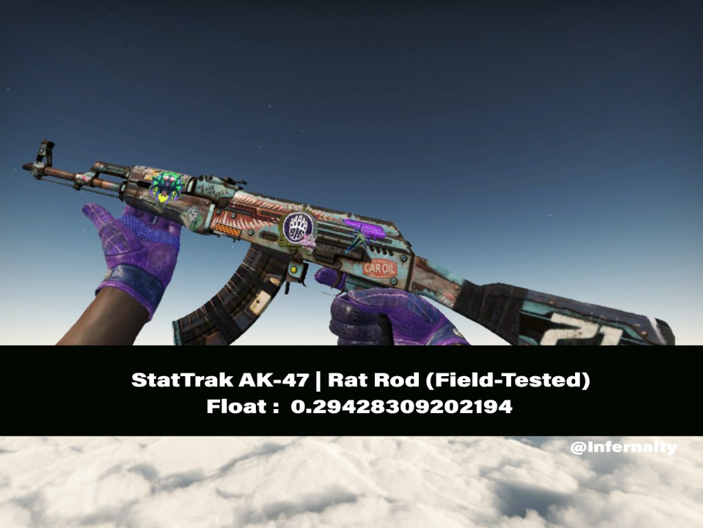 StatTrak AK-47 Rat Rod FT CSGO SKINS KNIVES, Video Gaming, Gaming ...