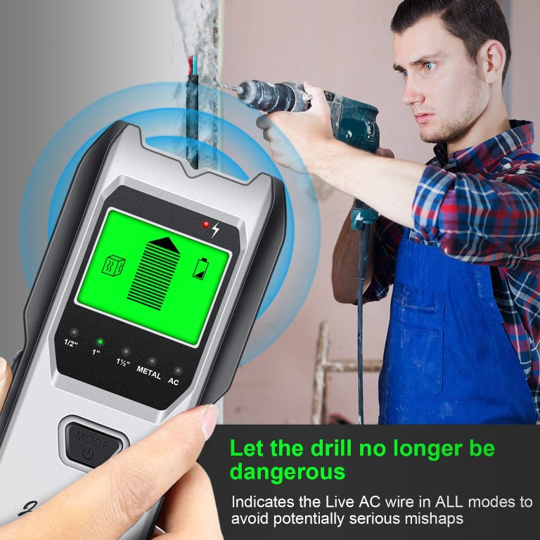"Stud Finder 5 in 1 Multi-function Upgraded Smart Stud Sensor, Wall ...
