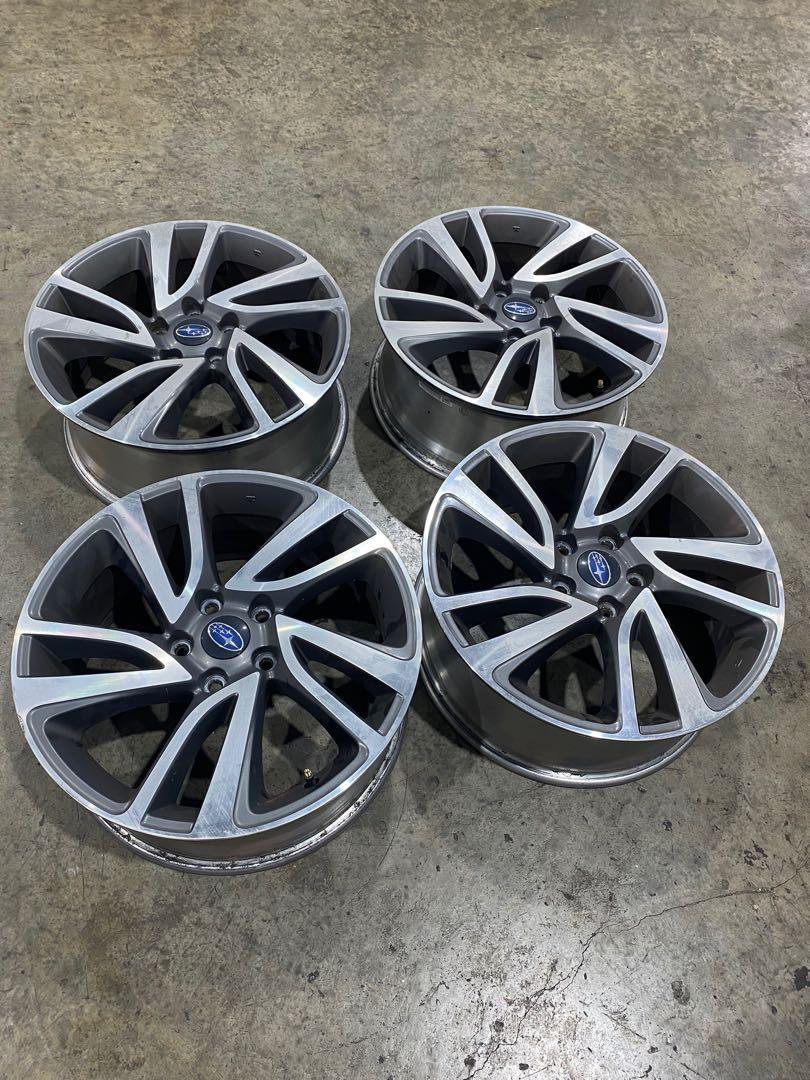 Subaru Levorg 18” rims , Enkei, Car Accessories, Tyres & Rims on Carousell