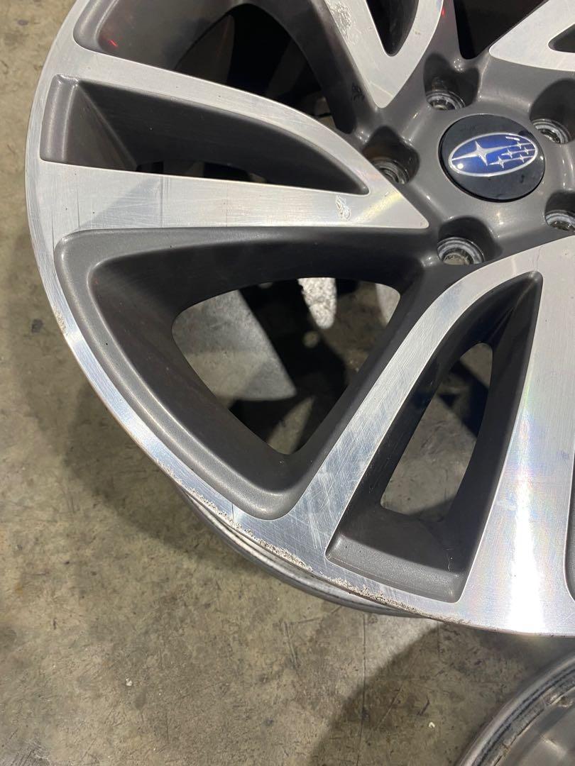 Subaru Levorg 18” rims , Enkei, Car Accessories, Tyres & Rims on Carousell