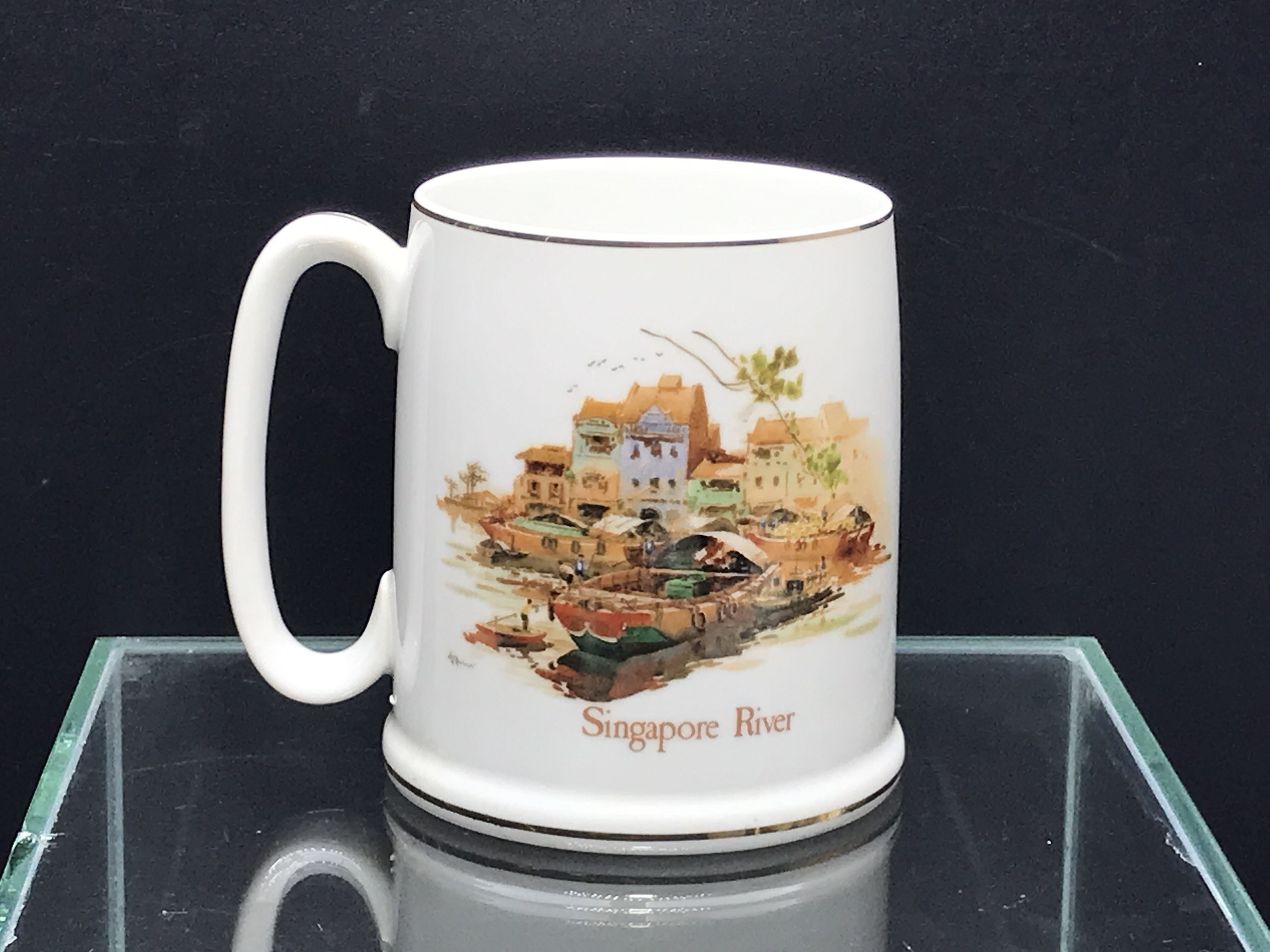 Tiger Beer Pint Mug: The Singapore River, Furniture & Home Living ...
