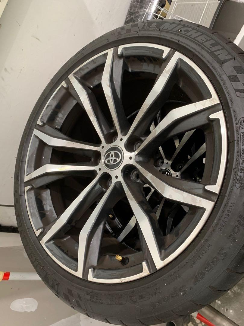 Toyota Supra Rims Stock With Very New Tyres, Car Accessories, Tyres ...