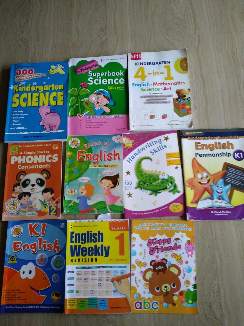 Used Science and English assessment books for K2 and P1, Hobbies & Toys ...