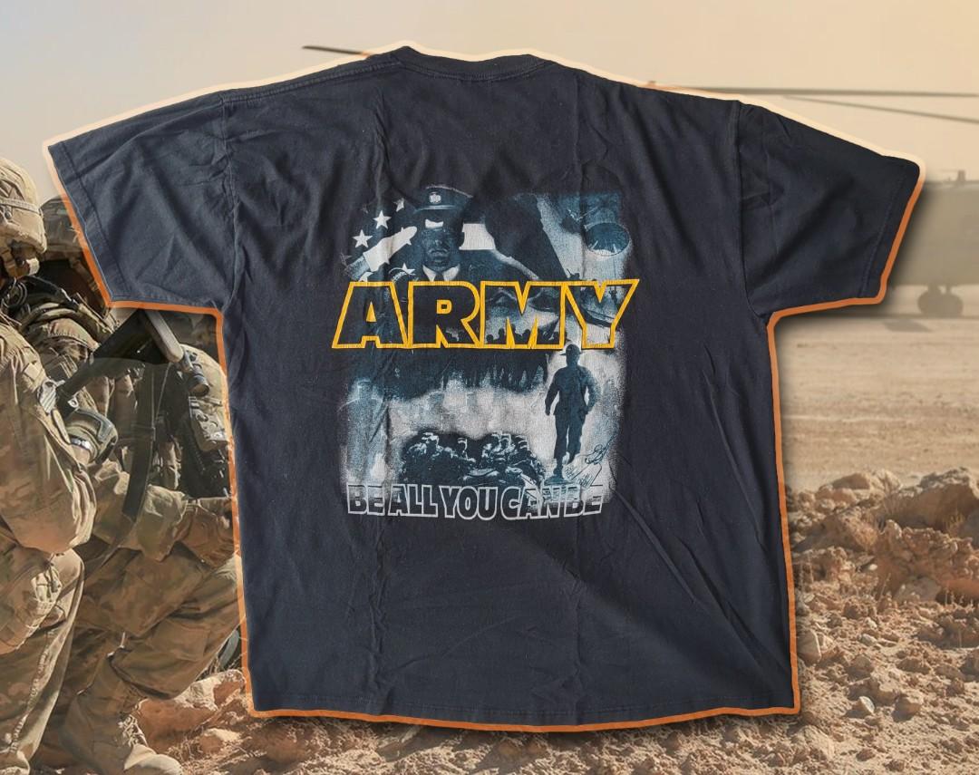 Vintage US Army Be All You Can Be Tee, Men's Fashion, Tops & Sets ...