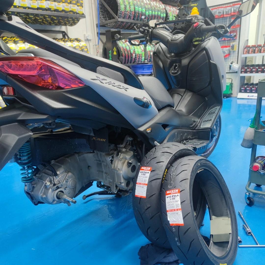 Xmax Maxxis Tyre, Motorcycles, Motorcycle Accessories on Carousell