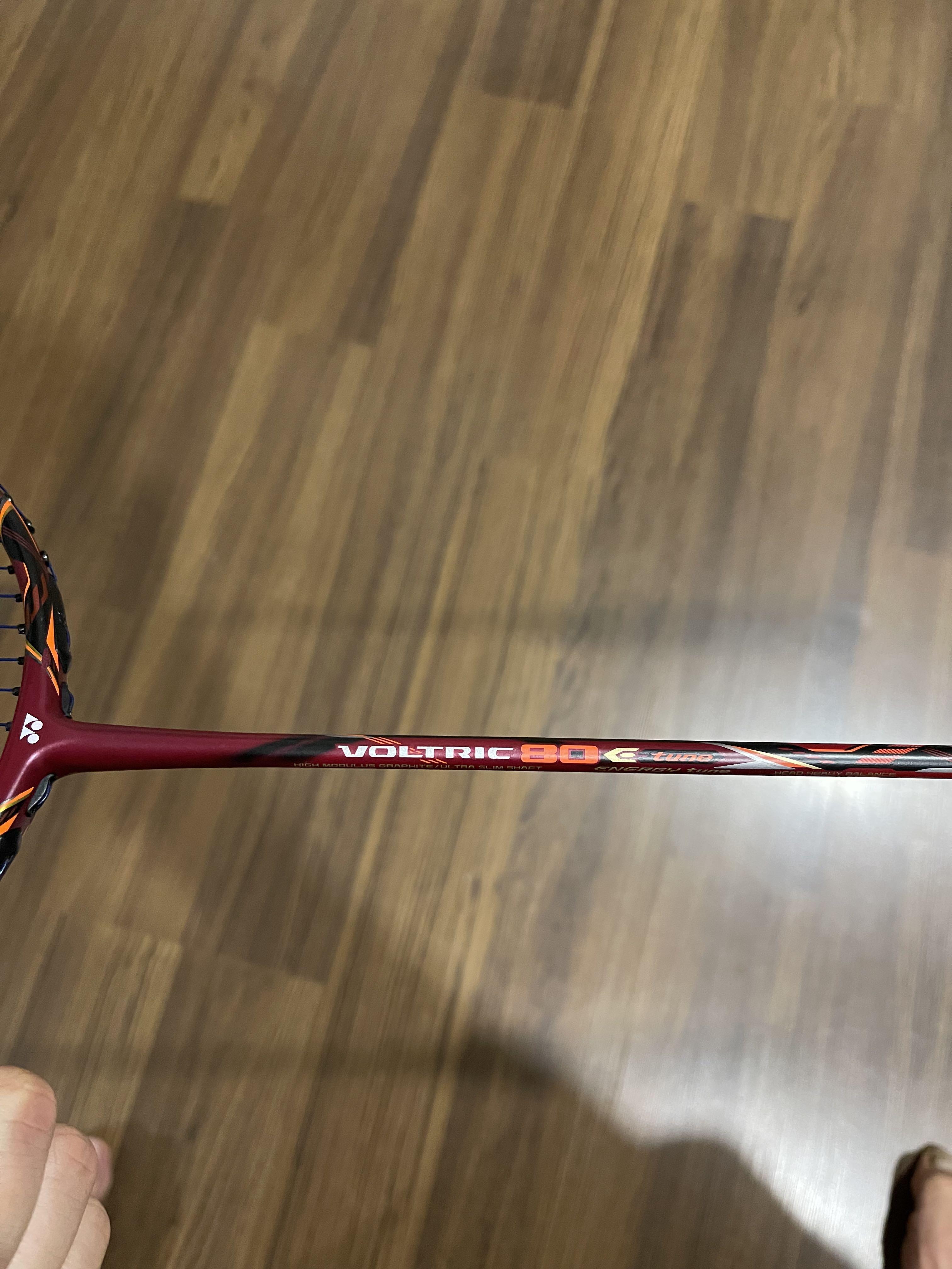 Yonex Voltric 80 E-tune Badminton Racket (4U G5), Sports Equipment ...