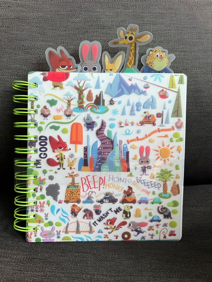 Zootopia notebook, 興趣及遊戲, 手作＆自家設計, 文具 on Carousell